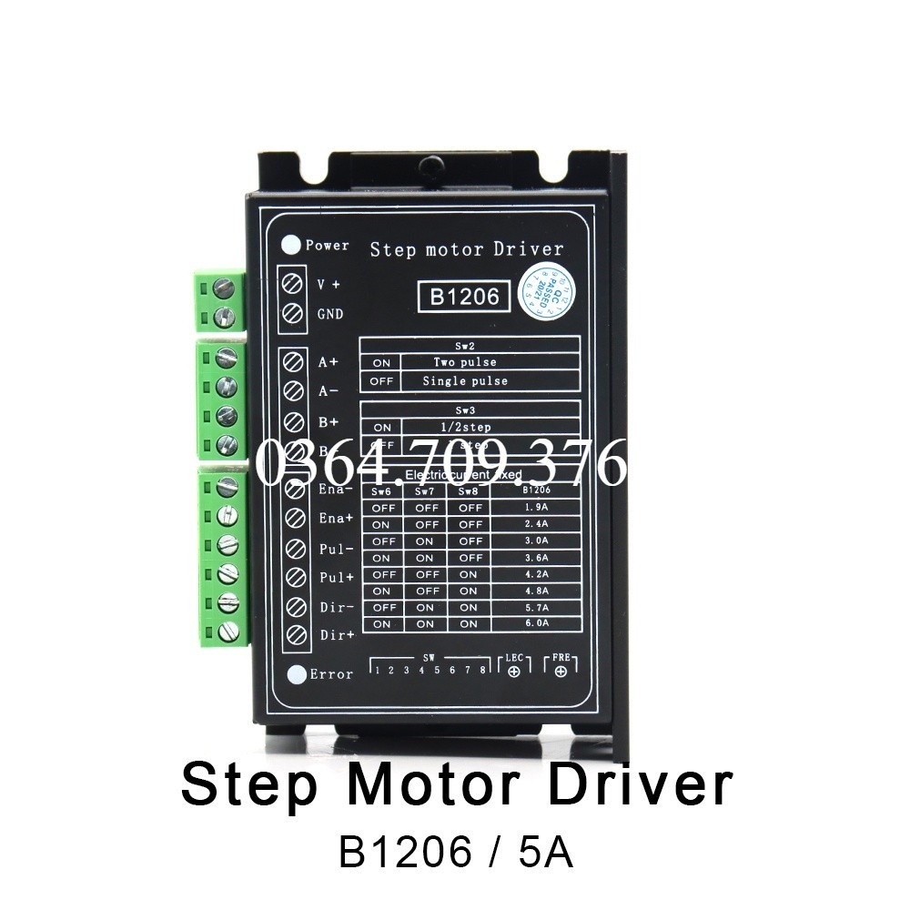 Bộ điều khiển động cơ bước b1206 điện áp 2 pha 120V 6A hz | Shopee Việt Nam