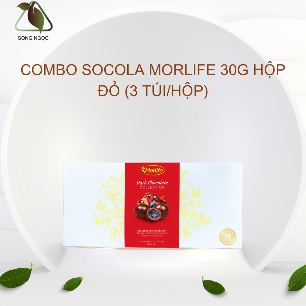Combo Socola Morlife 30g hộp đỏ (3 túi/hộp) | Shopee Việt Nam