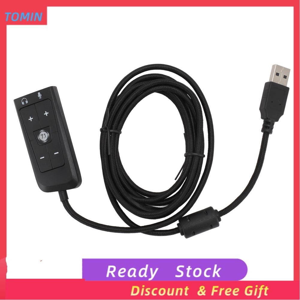 Tominihouse USB Audio Adapter Immersive Sound To Aux 3.5mm External ...