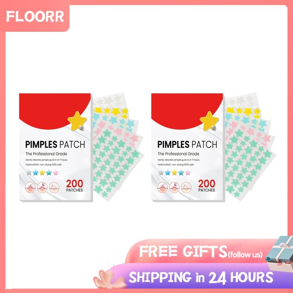 Floorr Hydrocolloid Pimple Pads Covering Isolating Healing Cute Look ...