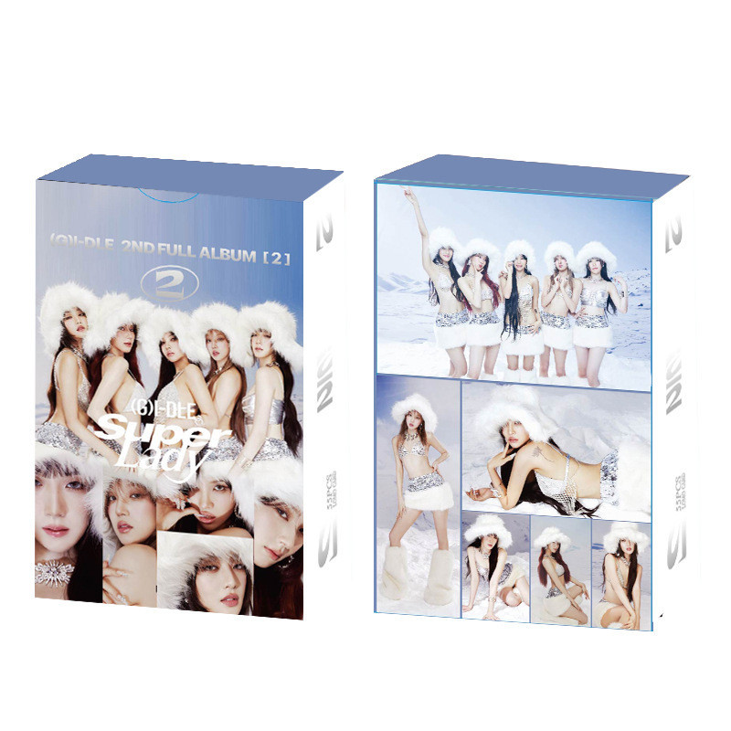 55pcs (G)I-DLE Lomo Cards 2nd Full Album [2] Super Lady Photocards ...