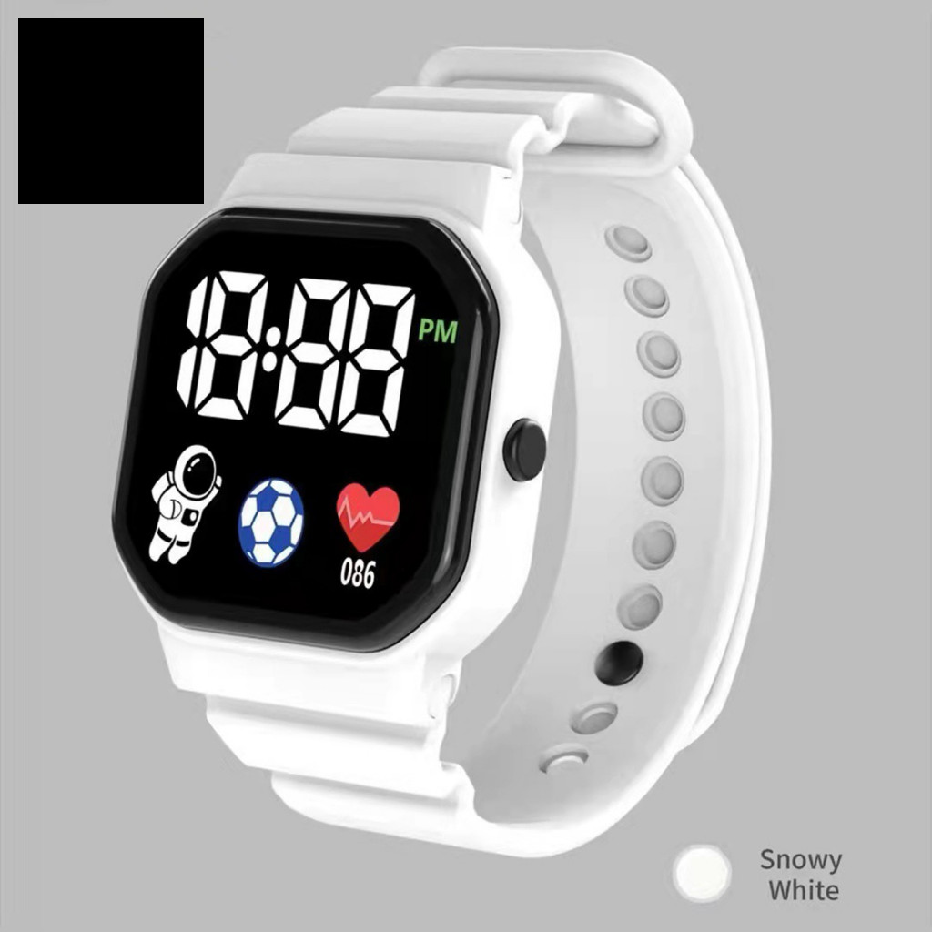 Đồng hồ điện tử paso C3-12 Cuộc sống phát sáng Mặt vuông chống nước LED ...