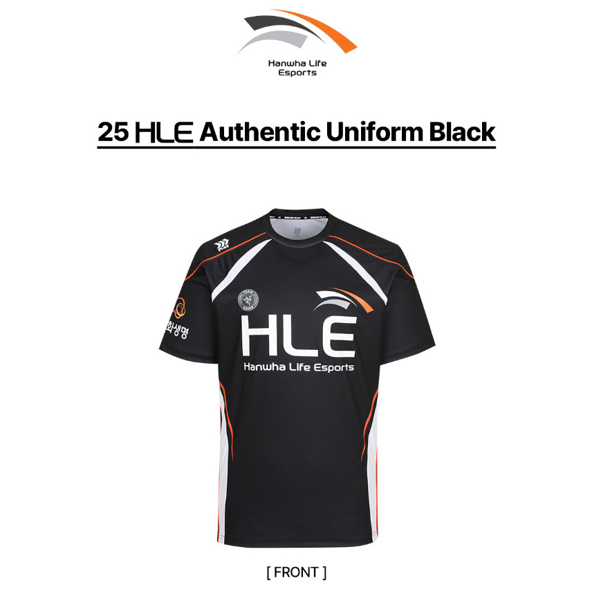 Jersey đen chính hãng HLE 2025. [Có thể tùy chỉnh] HLE E-sports LOL JERSEYS. Áo thun thăng hoa ...
