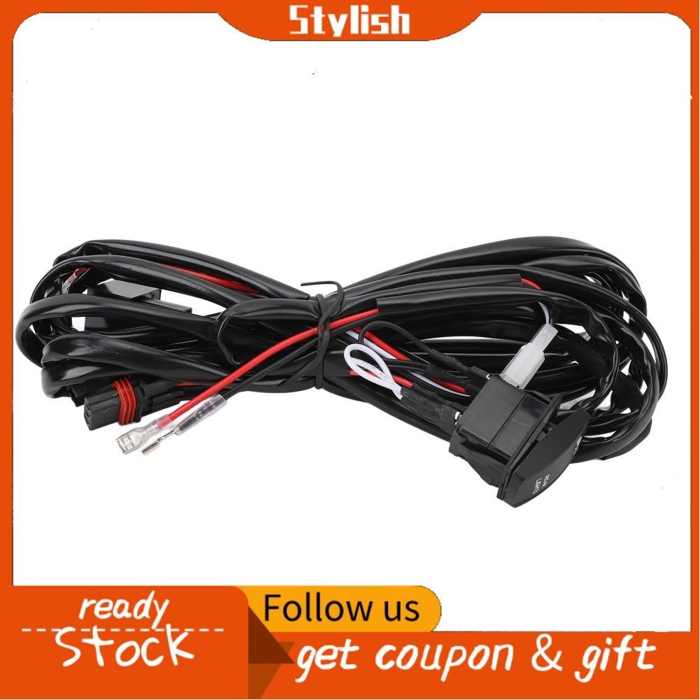 2 Lead Wiring Harness Good Conductivity Rear Lights Kit 180W with Pulse ...