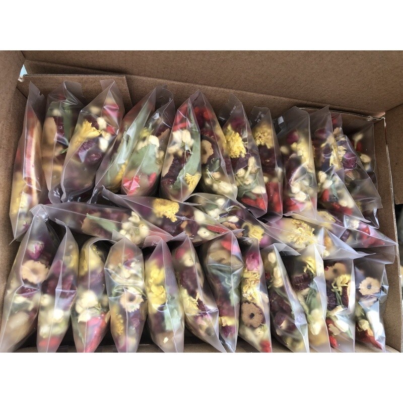 COMBO 7VỊ ( táo đỏ- Long nhãn -kỷ tử -cỏ ngọt-hoa cúc- nụ nhài- nụ Hồng ...