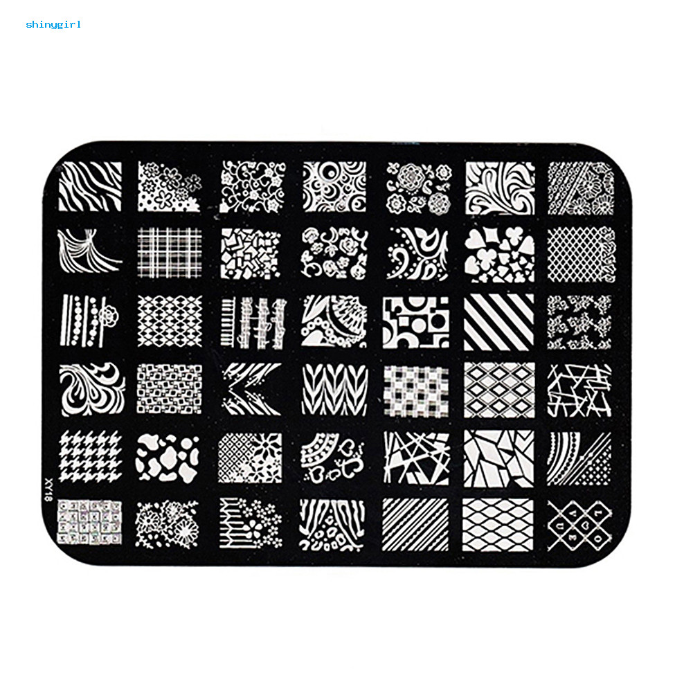 Shi Heart Flower Stencil Stamp Plate Ba Lan Nail Art Stamping Mẫu Công ...