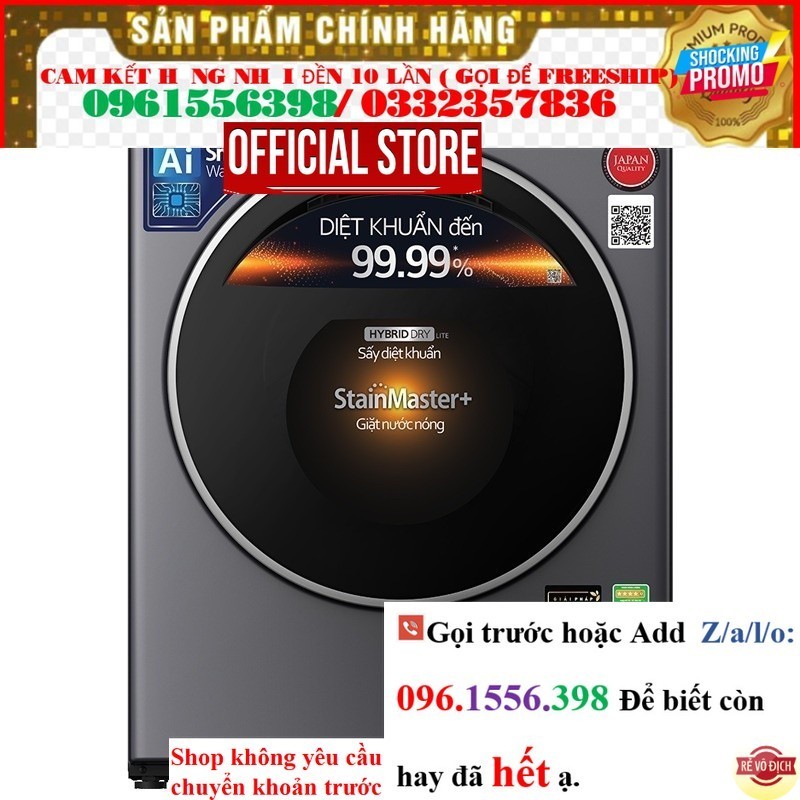 Kho Máy giặt lồng ngang Panasonic Inverter 9Kg NA-V90FC1LVT | Shopee Việt Nam