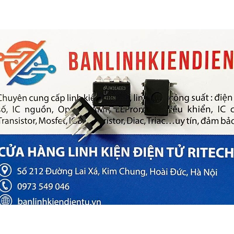 LF411 LF411CN IC Op-Amp khuếch đại JFET DIP-8 | Shopee Việt Nam