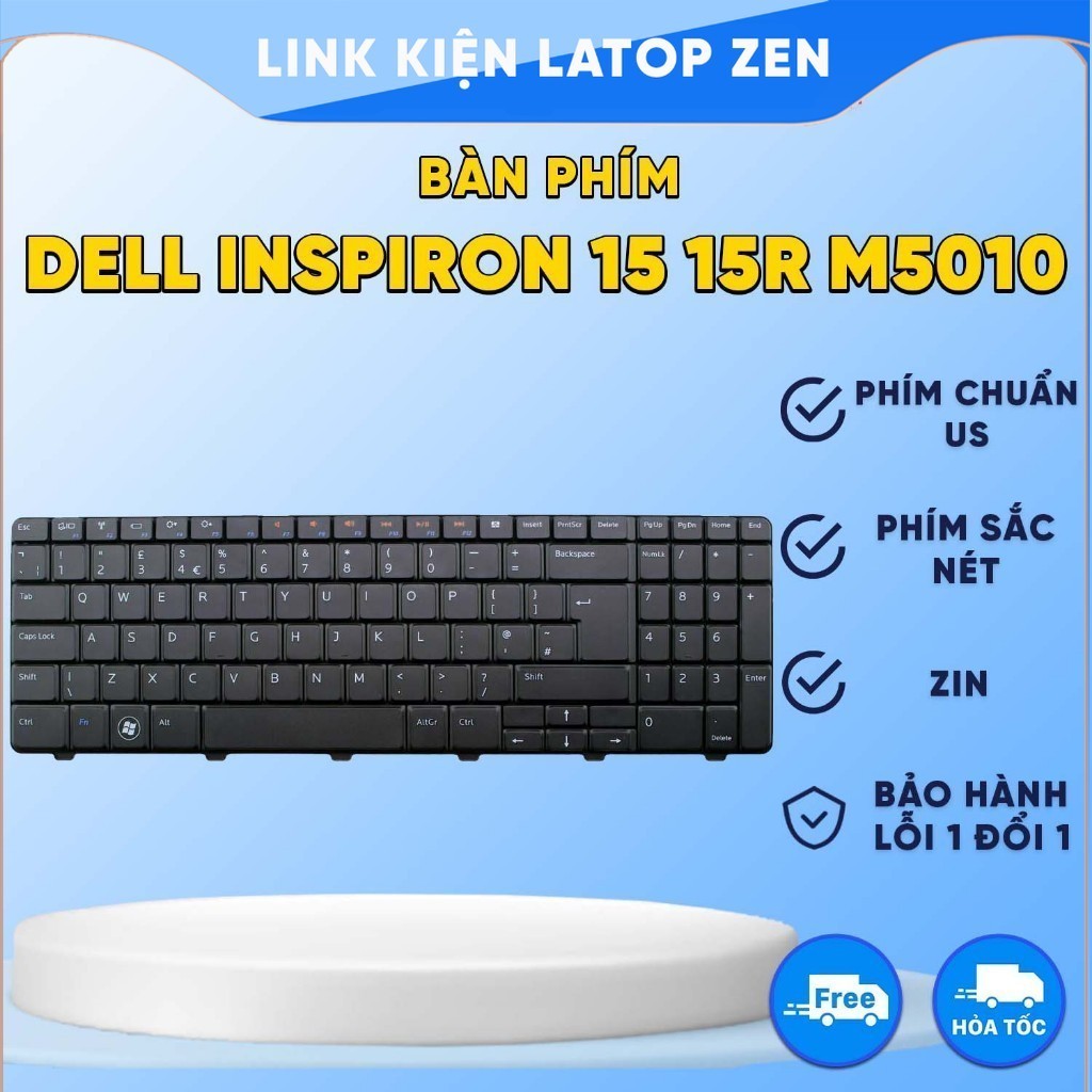 Bàn Phím Dell Inspiron 15 15R M5010 N5010 (BH 6 THÁNG 1 ĐỔI 1) - Chuẩn Phím US | Shopee Việt Nam