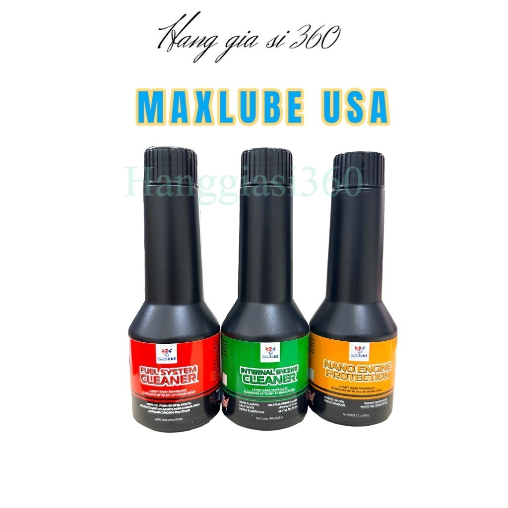 Phụ Gia Xe Máy OTO MAXLUBE USA (súc động cơ, vệ sinh buồng đốt, nano ...