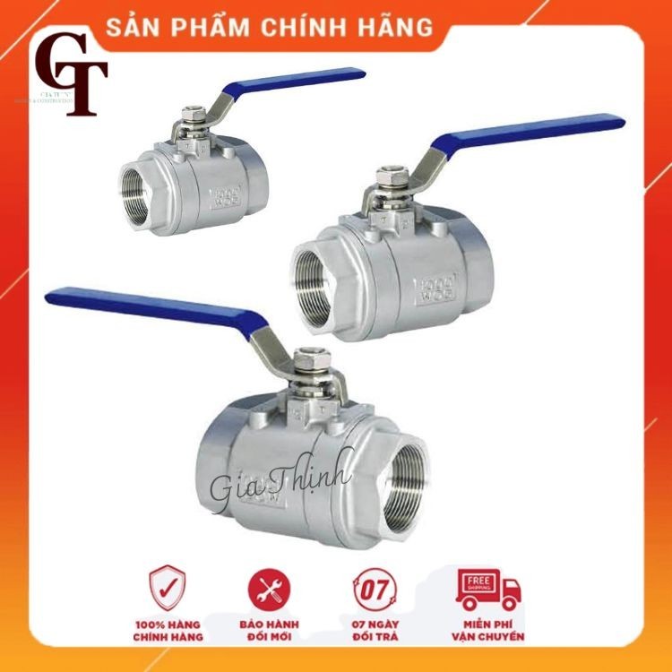 Van Bi Inox 316 - Khóa Tay Gạt Ngang Ren Trong 21 ( 1/2 ) - 27 ( 3/4 ...