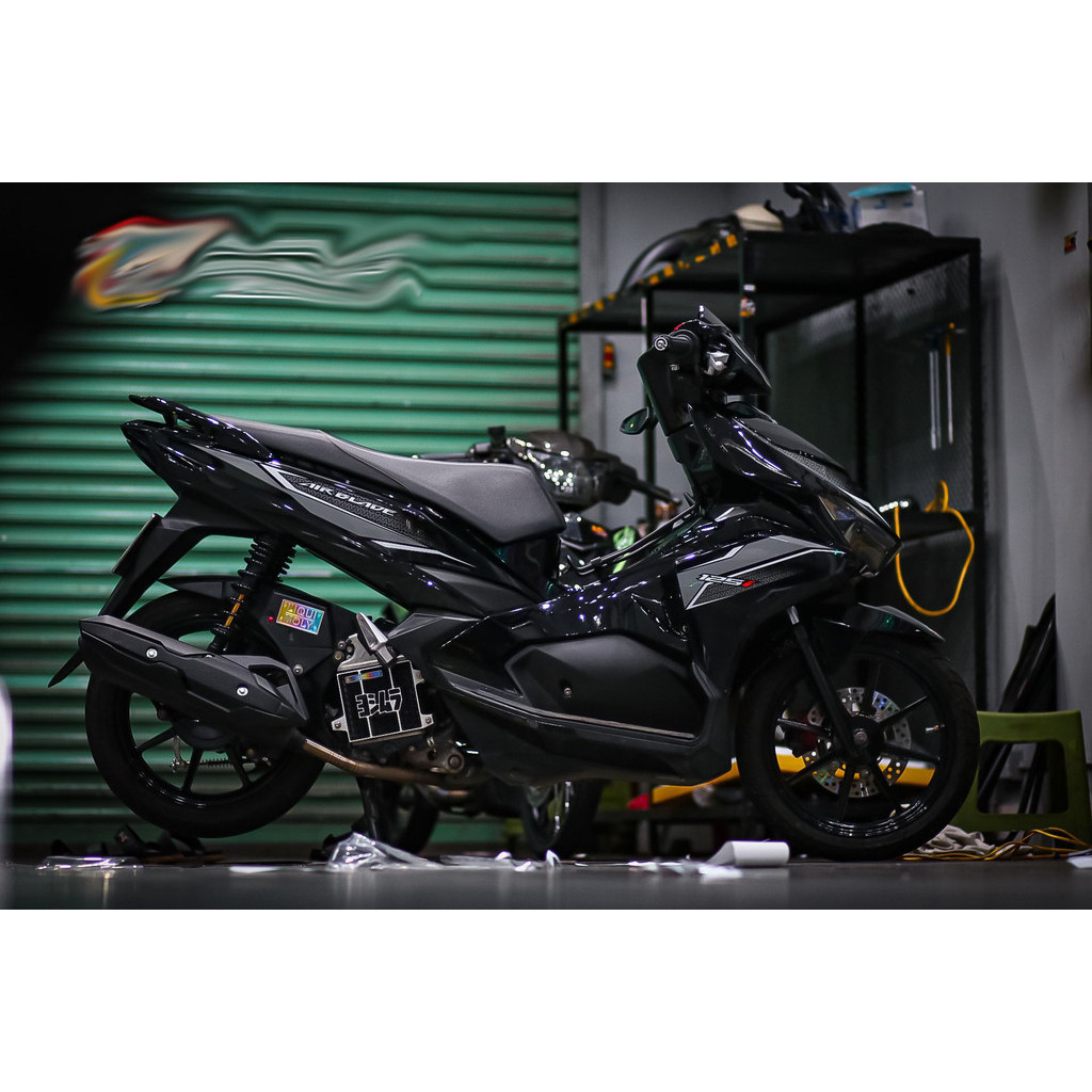 Tem rời xe AB 2016 đen xám 125i thiết kế đẹp mắt, in sắc nét , 3 lớp ...