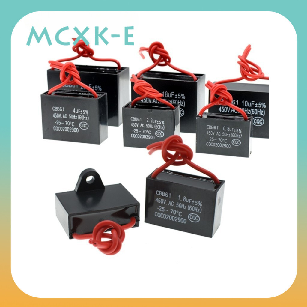 Cbb61 450V 0.8UF 1UF 1.2UF 1.5UF 1.8UF 2UF 2.2UF 2.5UF 2.7UF 3UF 3.5UF 4.5UF 5UF 6UF 7UF 8UF ...