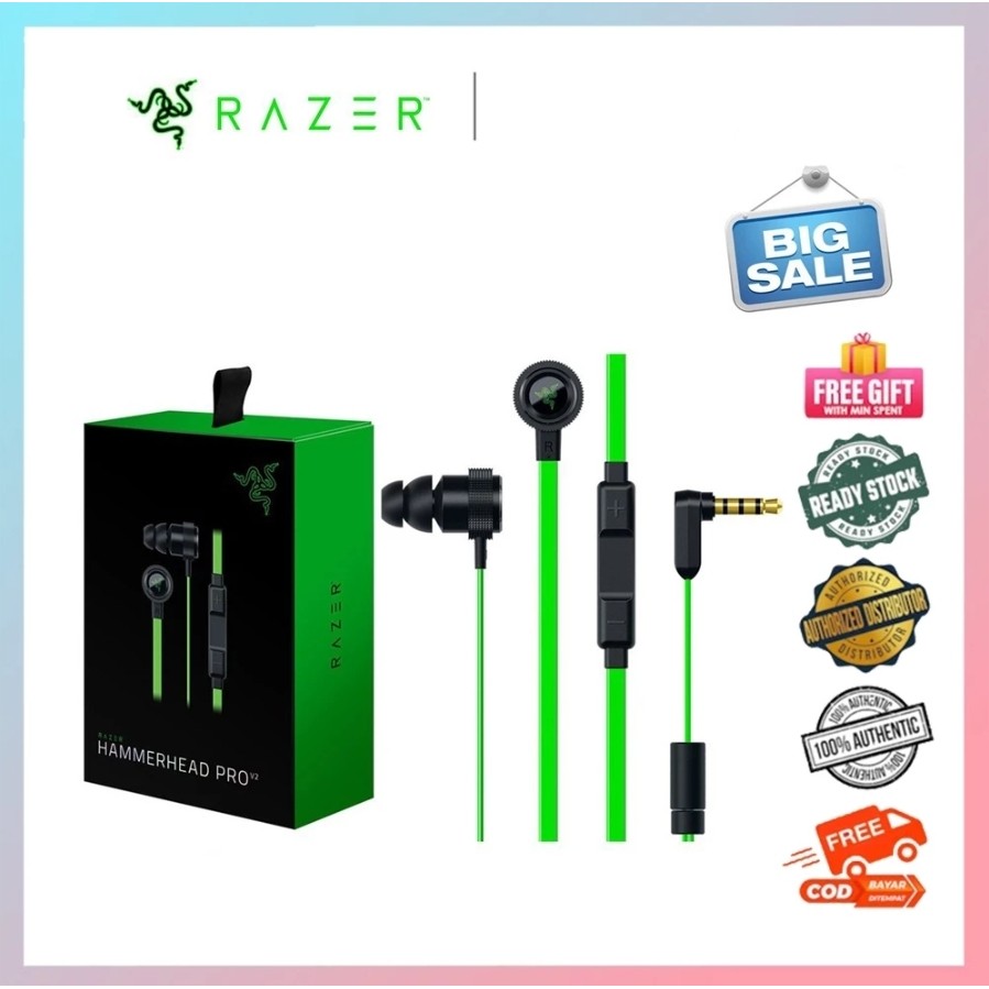 Tai nghe Razer Hammerhead Pro V2 có Mic Tai nghe Game thủ Tai nghe chơi ...