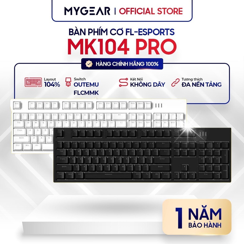 Bàn Phím Cơ Có Dây FL-Esports MK104 Pro Chính Hãng - Bảo hành 12 tháng ...