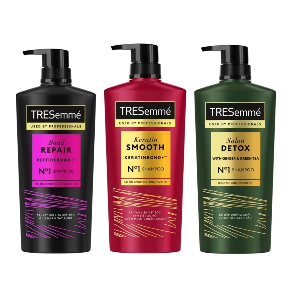 (Mẫu mới) Dầu gội TRESemmé chuẩn Salon cho tóc chắc sạch, khỏe, mềm ...