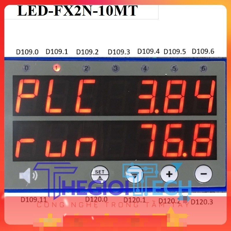 Màn hình HMI LED hiển thị 2 x 7 số tích hợp PLC mini FX2N 10MT 10MR ...