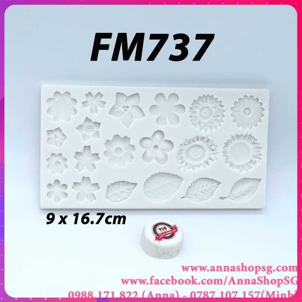 FM737 VỈ KHUÔN NHIỀU LOẠI HOA và LÁ | Shopee Việt Nam