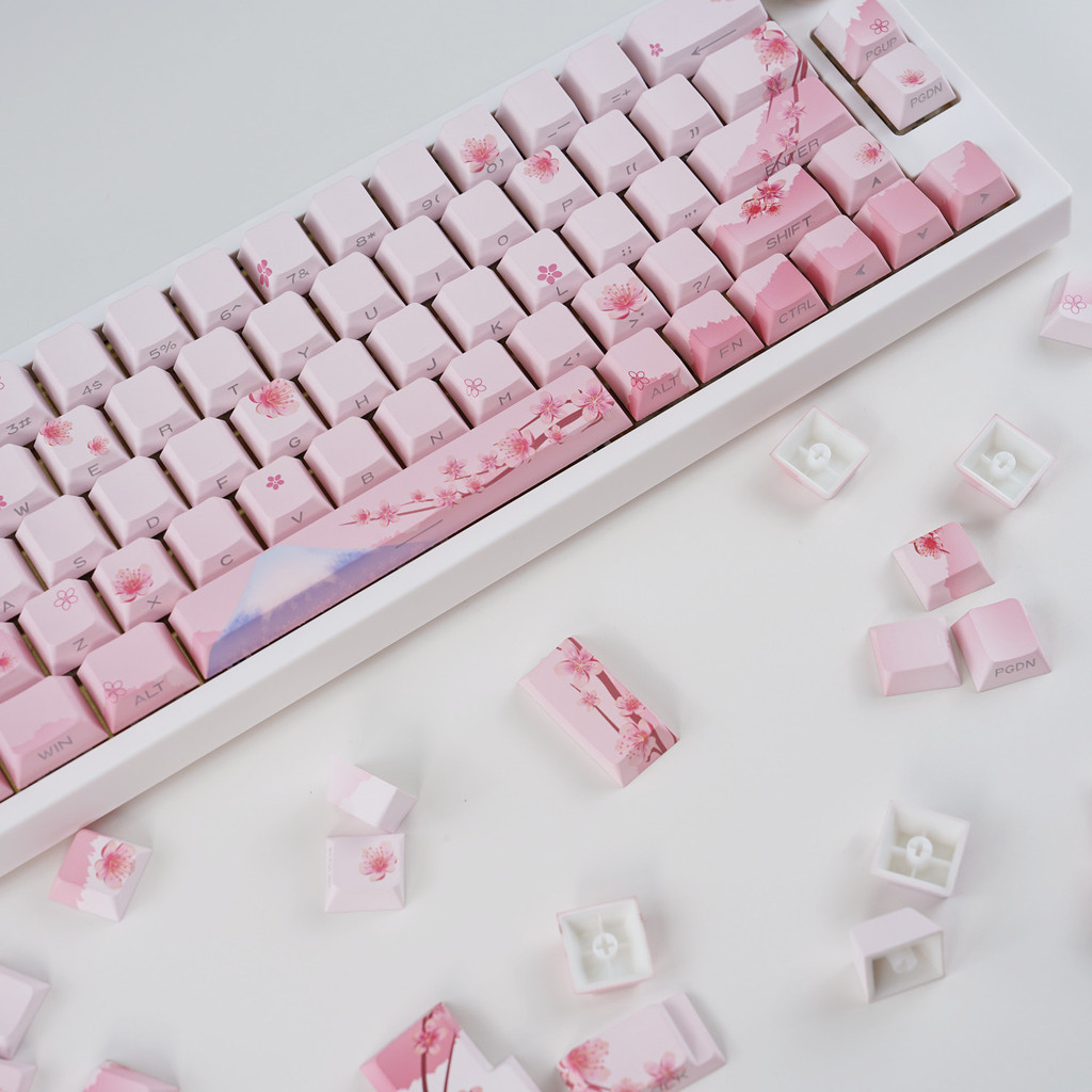 Blossom Keycap Chữ Bên Màu Hồng Keycap Anh Đào Profile127 Nhân Vật Chìa ...