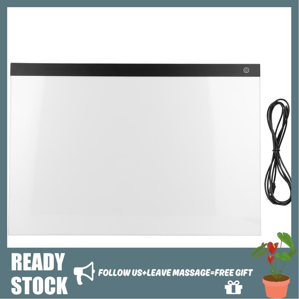 Dajrrhd LED Tracing Light Box Board Art Drawing Copy Pad Stencil ...