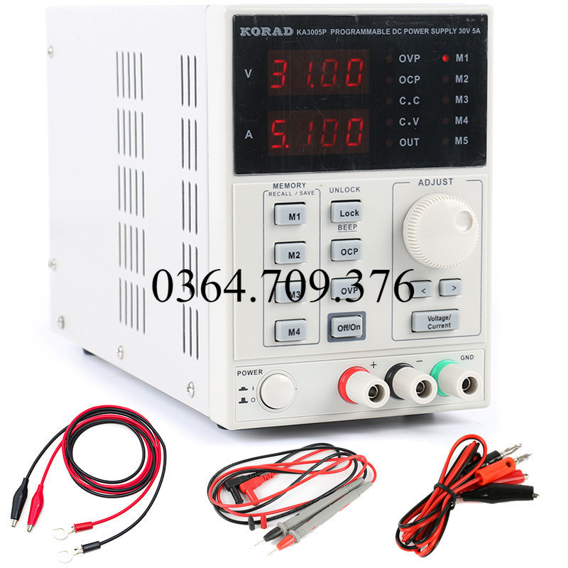 Ka3005p Bộ nguồn DC lập trình 30V 5A giao diện USB RS232 điều chỉnh ...