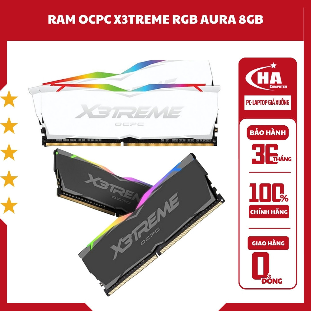 RAM OCPC X3TREME RGB AURA 8GB - Bảo Hành 36 Tháng | Shopee Việt Nam
