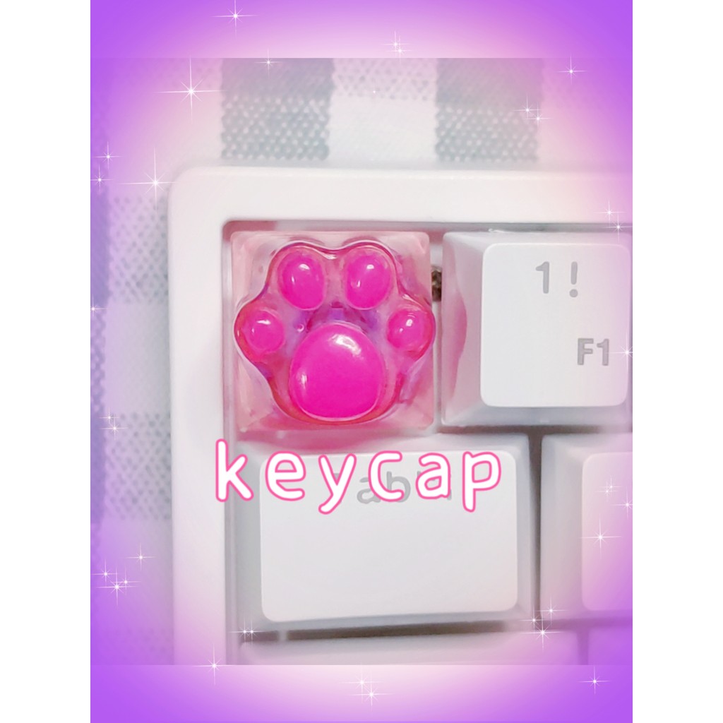 Bàn phím cơ Keycap trong suốt Keycap màu hồng bằng nhựa Keycap | Shopee ...