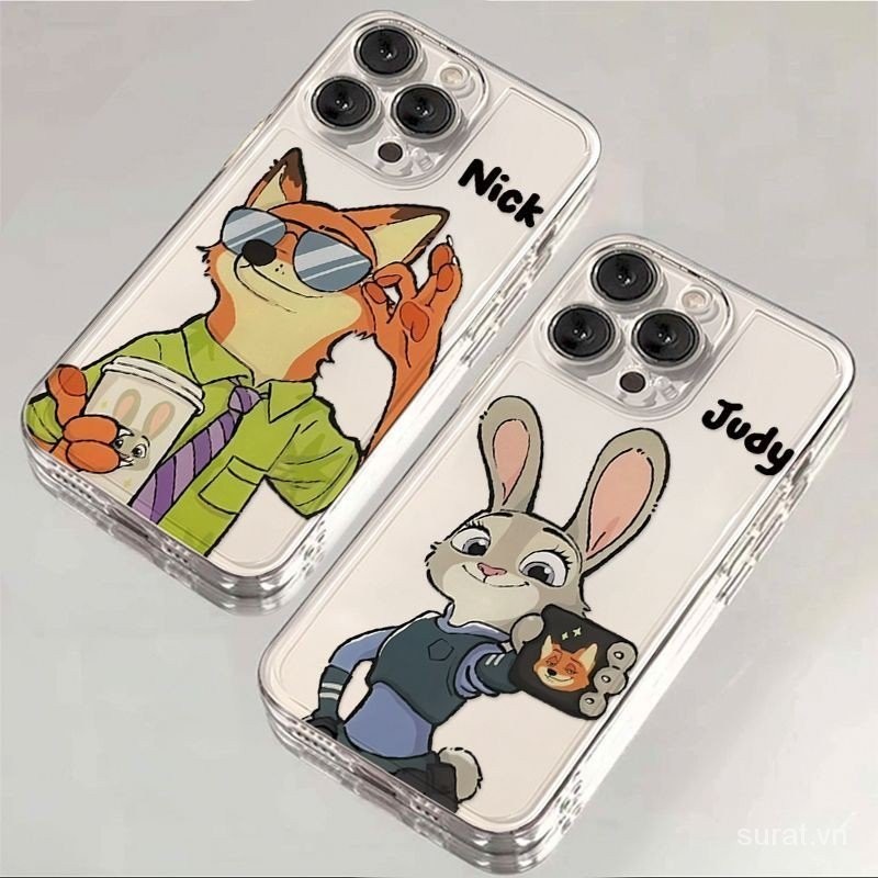 Cặp đôi Phong cách Nick Tương thích với Judy Apple Ốp điện thoại iPhone ...