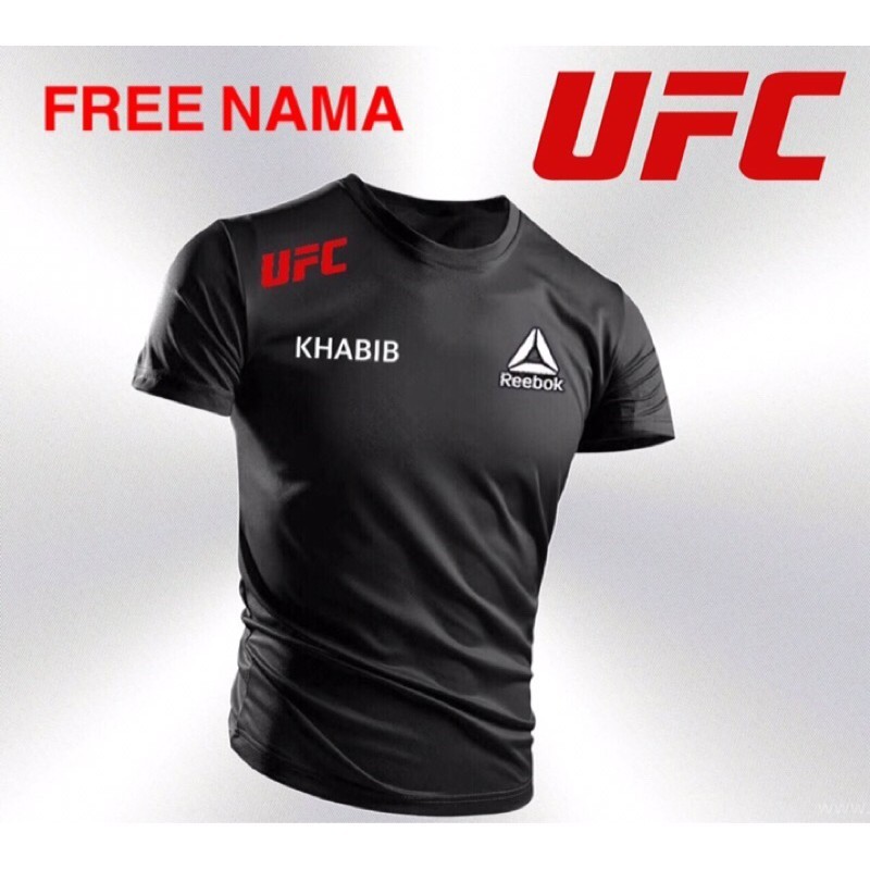 Áo sơ mi UFC Reebok MMA PERCUMA Nama / Áo đấu UFC Reebok MMA có tên ...