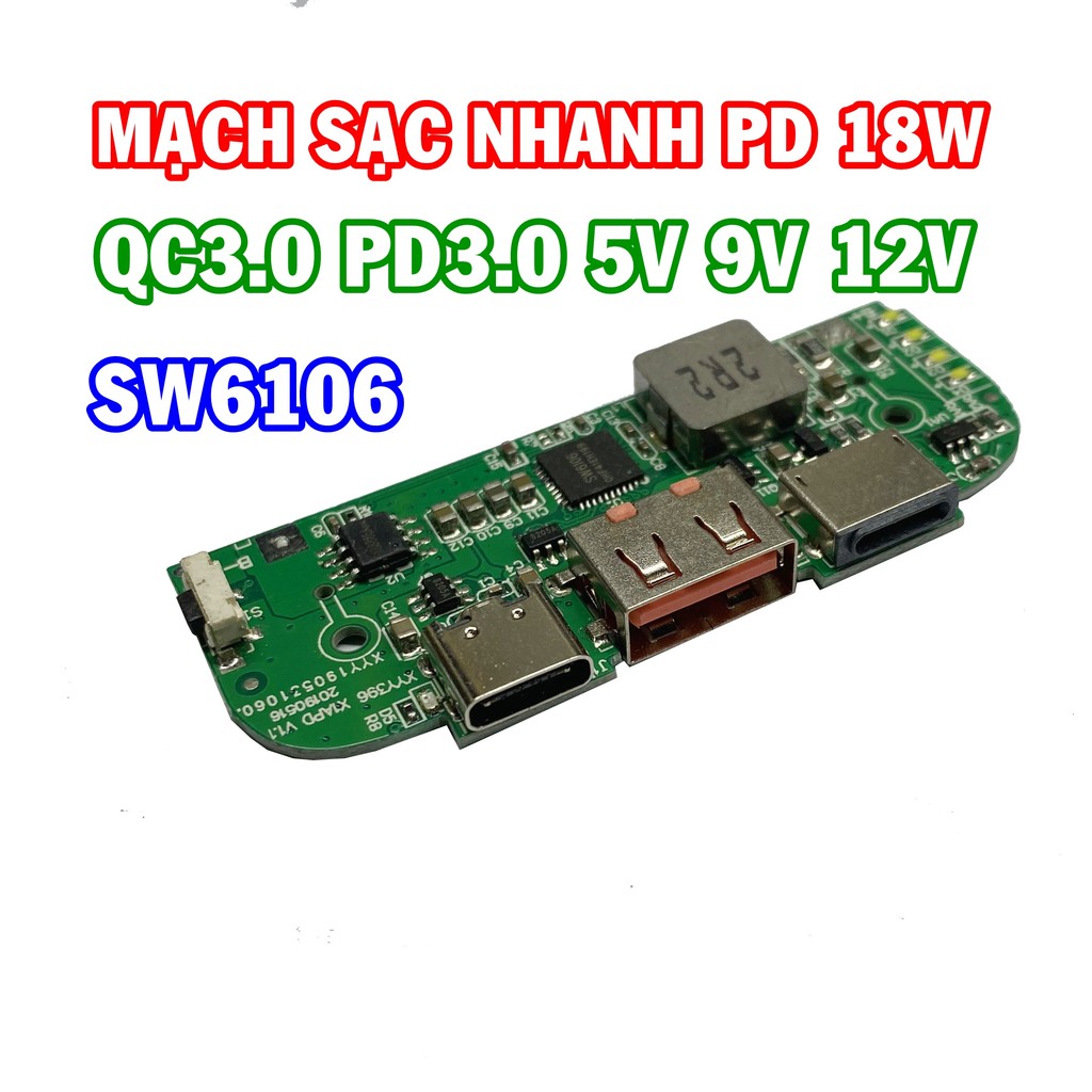 Mạch sạc dự phòng sạc nhanh PD 18W SW6106 | Shopee Việt Nam