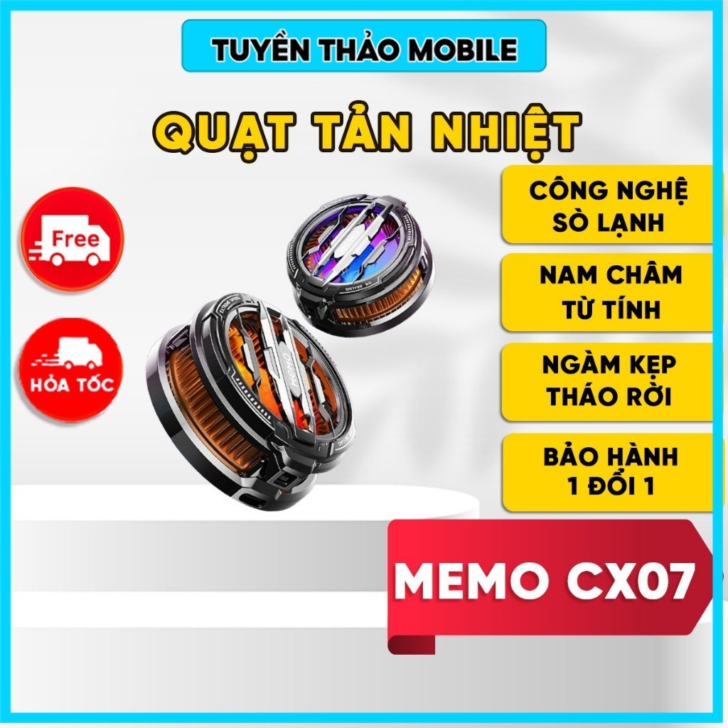 Quạt Tản Nhiệt Điện Thoại Sò Lạnh CX07 (BH Lỗi 1 Đổi 1) - LED Gaming ...