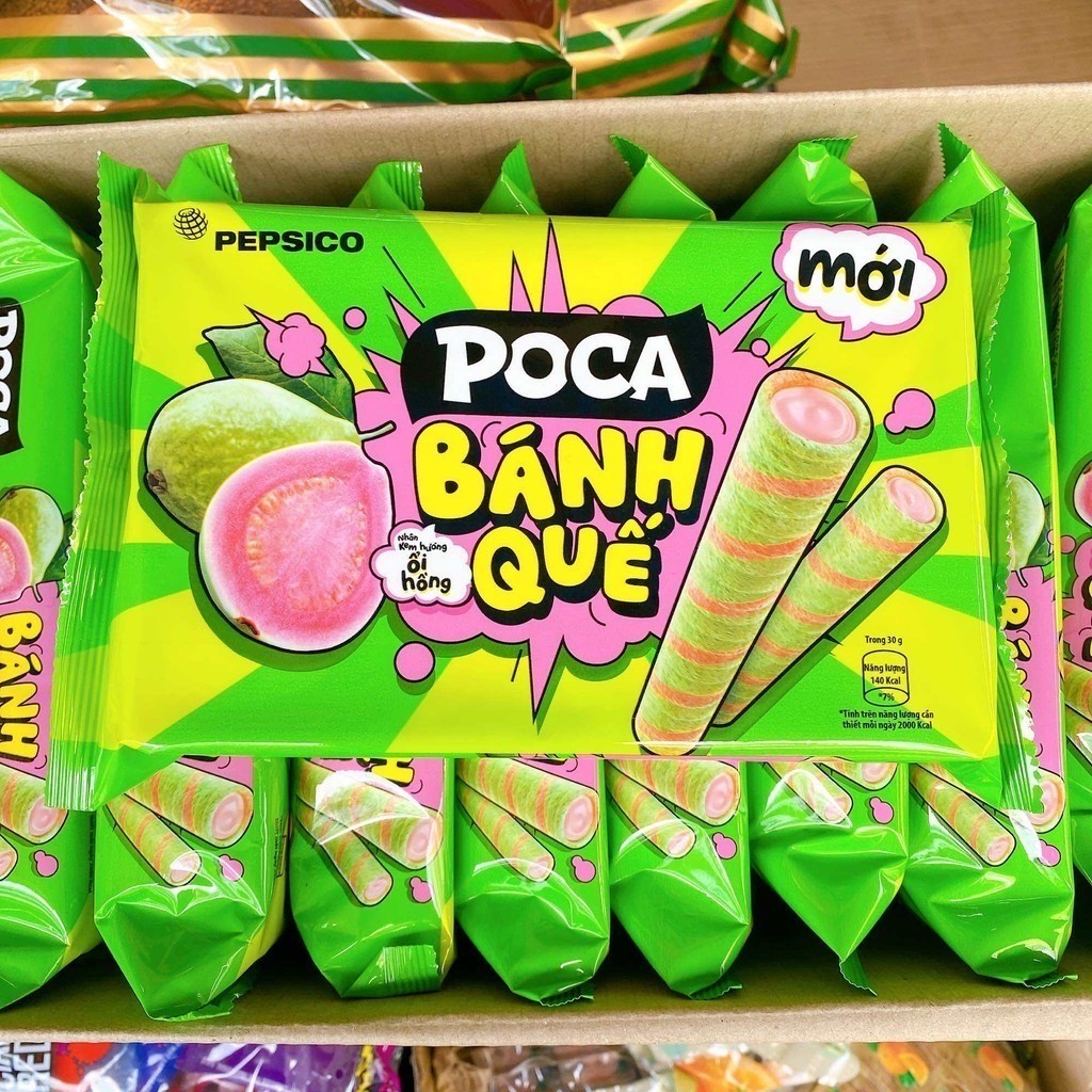 BỊCH 30G BÁNH QUẾ POCA VỊ ỔI HỒNG PEPSICO. DATE MỚI 9 THÁNG. | Shopee ...
