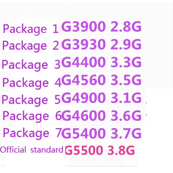 G3900 g4600 3930 4400 4560 Máy tính để bàn chip CPU lga1151 giao diện | Shopee Việt Nam