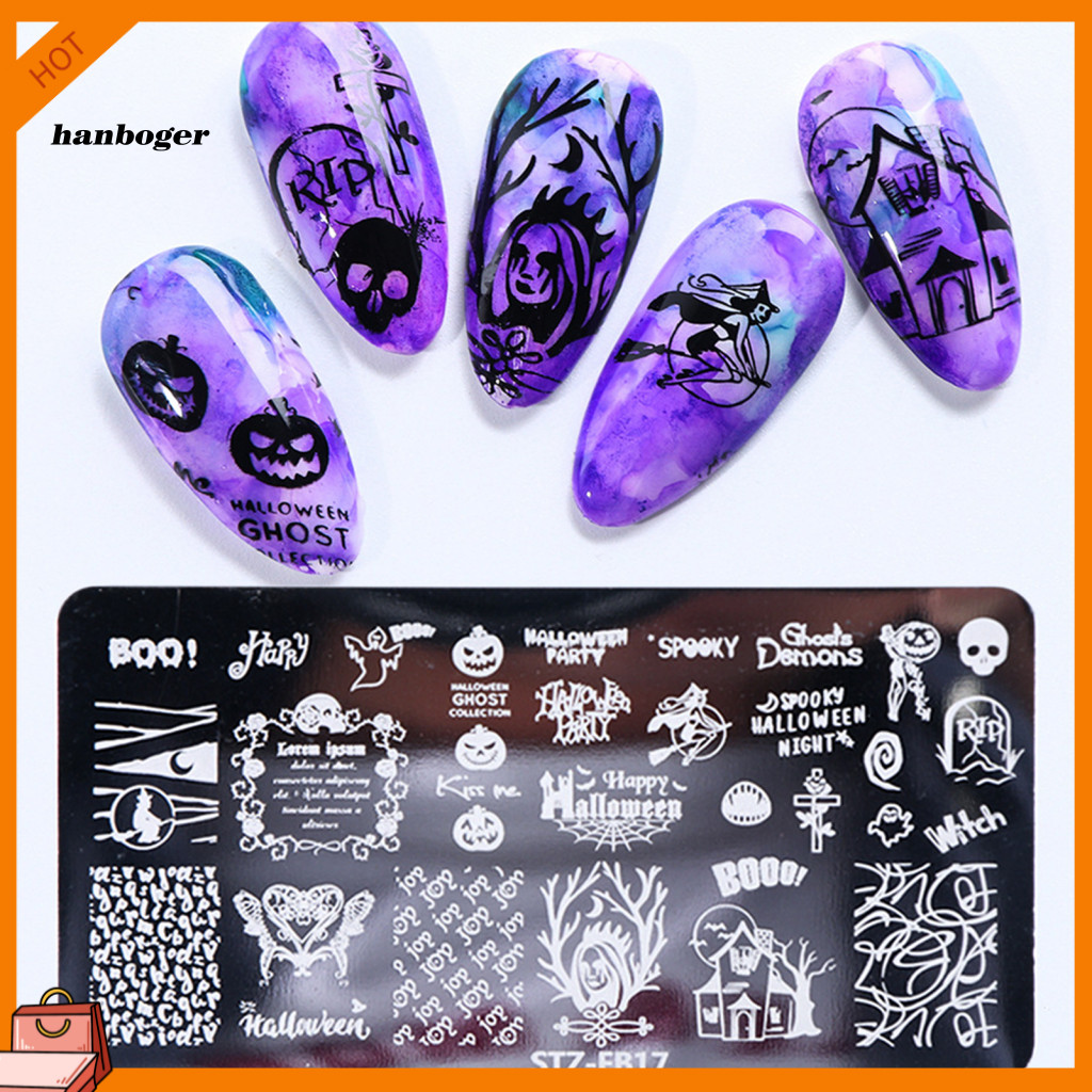 Han Nails Stamper Tấm Có Thể Tái Sử Dụng Dễ Dàng Áp Dụng Đa Năng Tăng ...