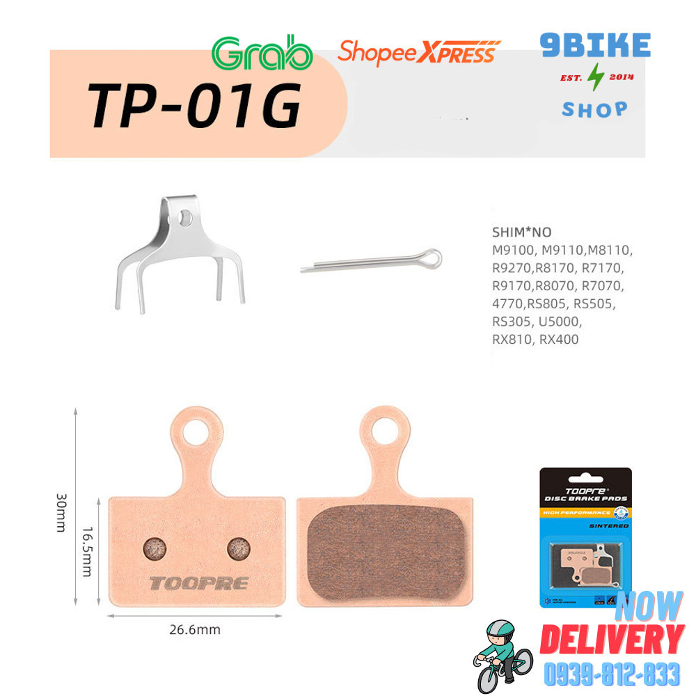Bố thắng đĩa xe đạp Toopre TP-01G cho thắng shimano M9100 M9110 M8110 R9270 | Shopee Việt Nam