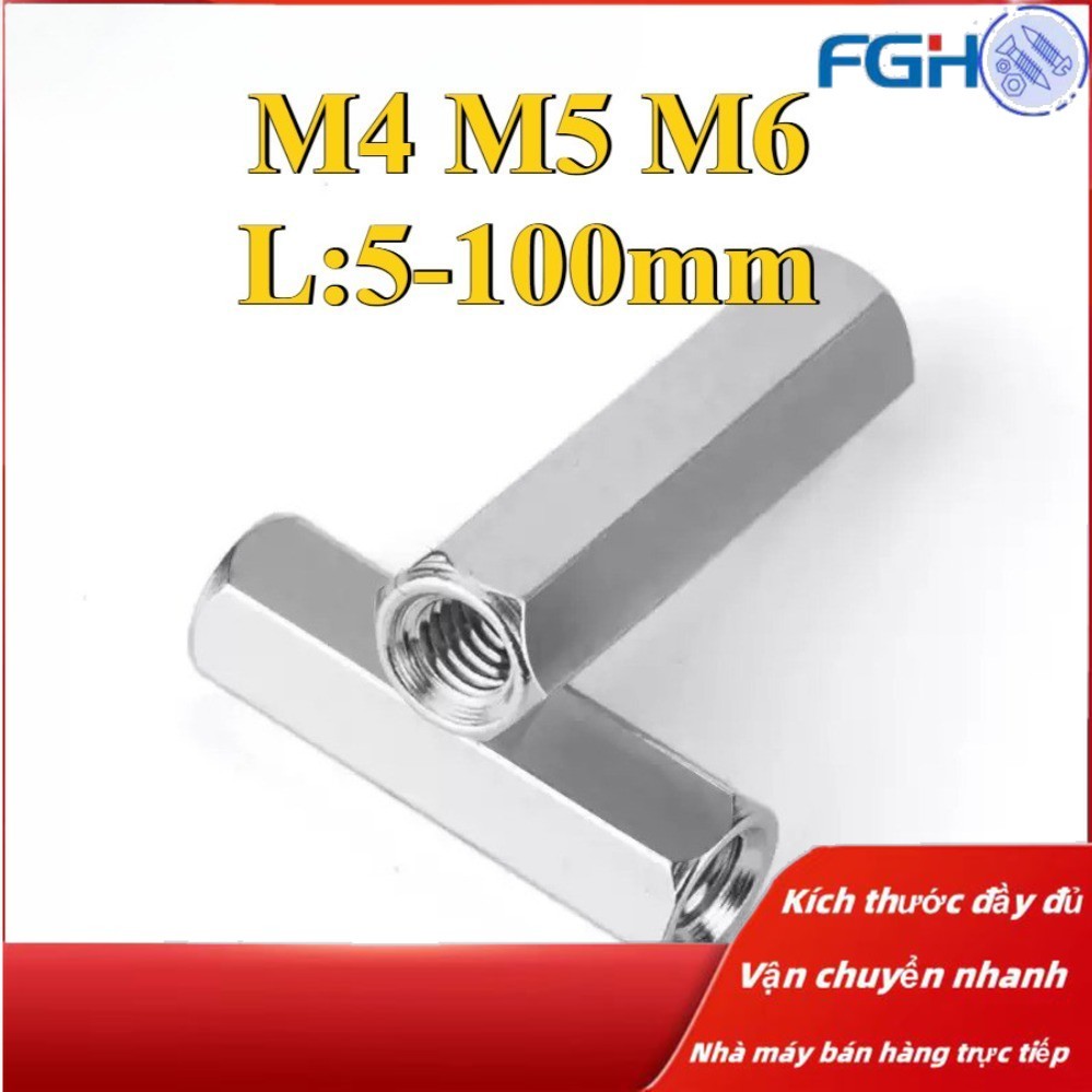 Ống nối ty ren lục giác INOX 304 - Nối ren M4 / M5 / M6 [FGH-DM-1 ...