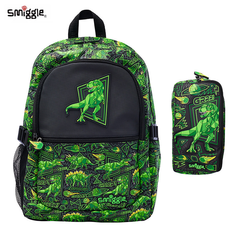 Smiggle Green Tyrannosaurus Rex School Bag Hộp đựng bút | Shopee Việt Nam