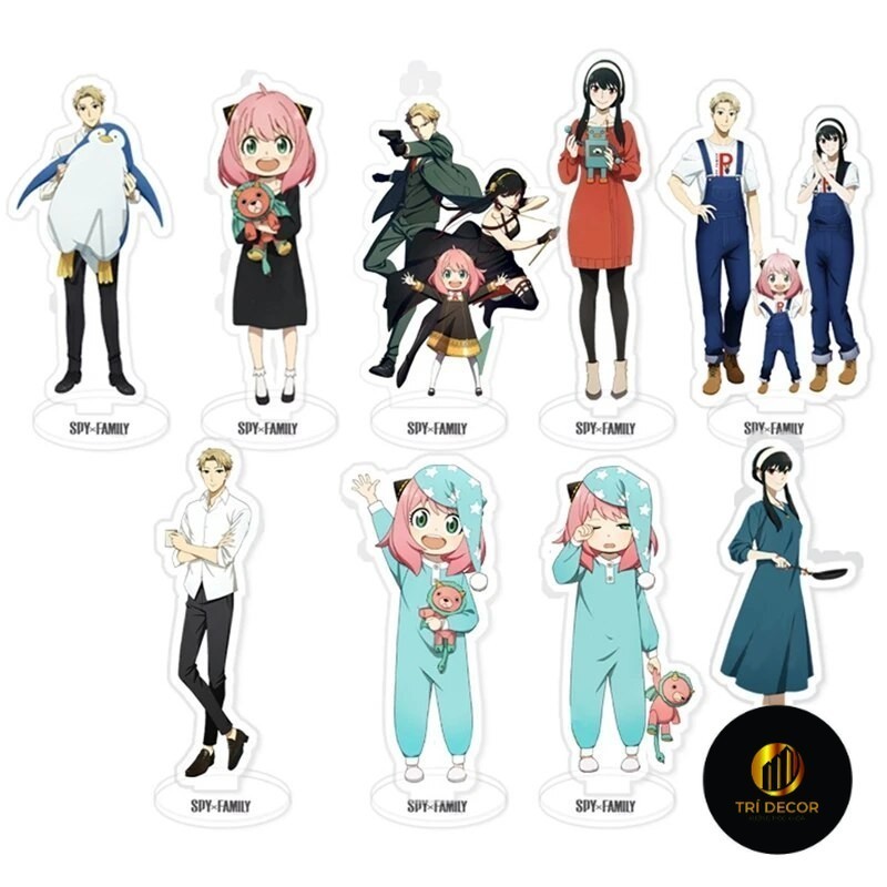 Mô hình Standee Spy X Family Anya Yor Loid Damian Franky Yuri Briar ...