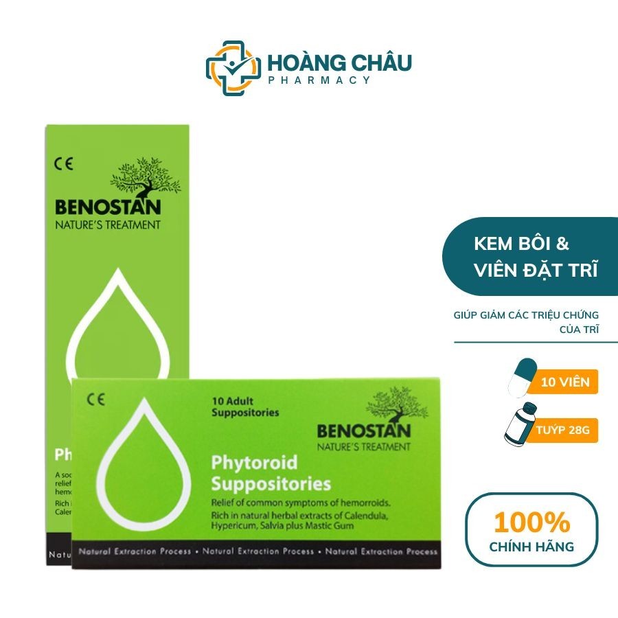 Kem Bôi Trĩ Và Viên Đặt Co Búi Trĩ BENOSTAN - Giúp Giảm Các Triệu Chứng ...