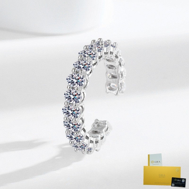 [Có Giấy chứng nhận Gra] Nhẫn bạc S925 Nhẫn Gypsy Nhẫn kim cương cao cấp | Shopee Việt Nam