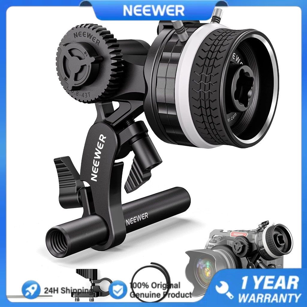 Neewer Mini Follow Focus với điểm dừng A / B, Thanh 15mm, Kẹp thanh ...