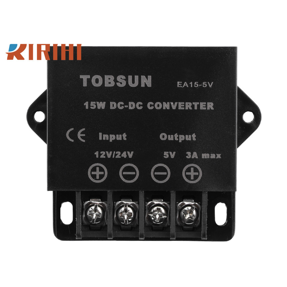 RIRIHI Bộ chuyển đổi nguồn DC DC Bộ điều chỉnh điện áp Buck Module 12V / 24V sang 5V 3A / 5A ...
