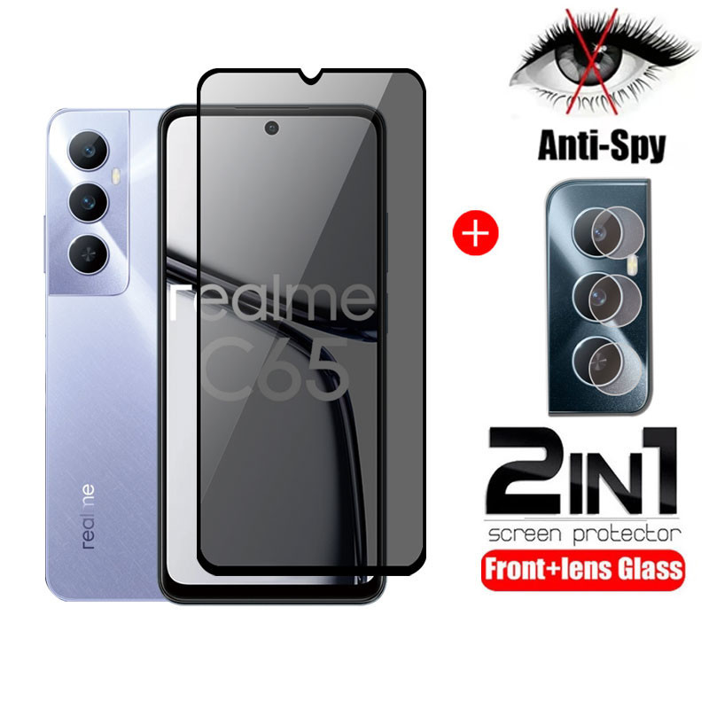 2in1 Full Chống RIÊNG TƯ Phim Cho Realme C65 4G 2024 real me 5G ...