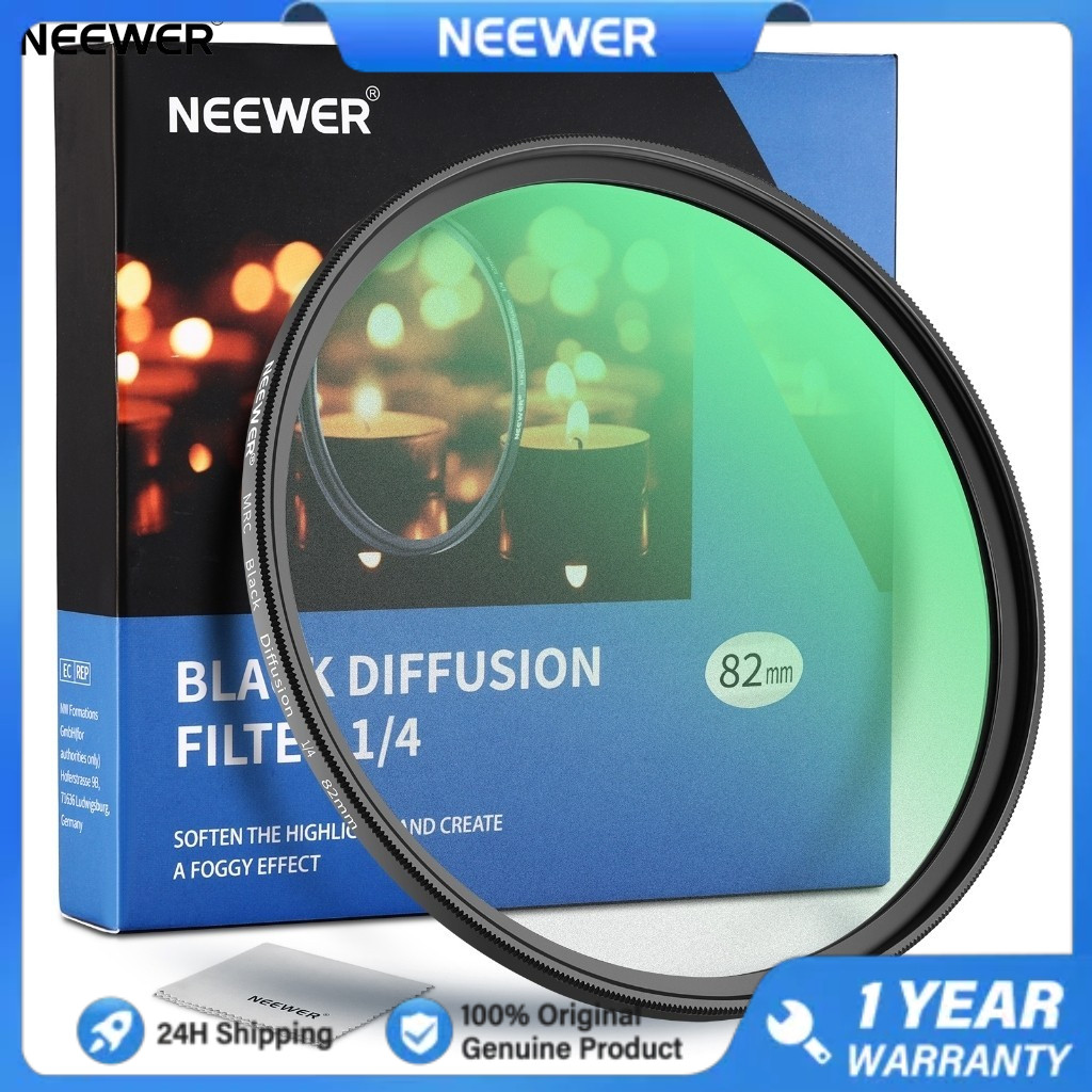 Neewer 37 / 43 / 46 / 49 / 55 / 58 / 67 / 72 / 77 / 82mm Màu đen khuếch ...