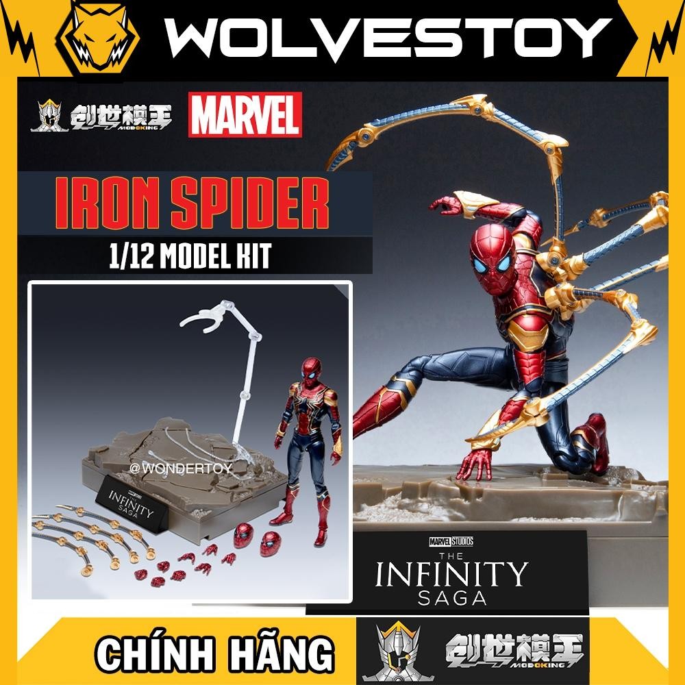Mô Hình Lắp Ráp Chính Hãng Modoking Marvel Iron Spider Man The Infinity ...