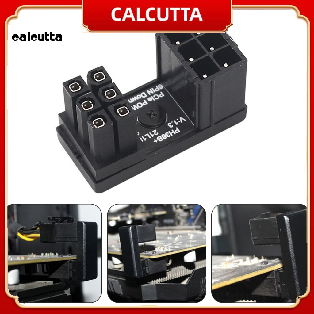 [Calcutta] Bộ chuyển đổi Bộ chuyển đổi Gpu Vga Phụ kiện máy tính Bộ chuyển đổi nguồn Gpu góc 180 ...