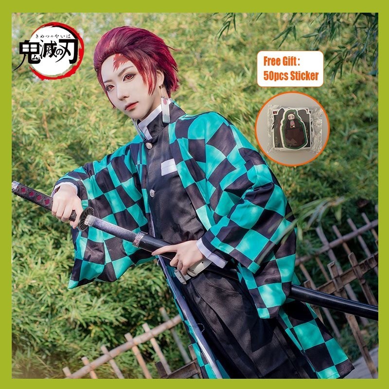 Tanjirou Trang Phục Anime Demon Slayer Cosplay Tanjirou Kimetsu No ...