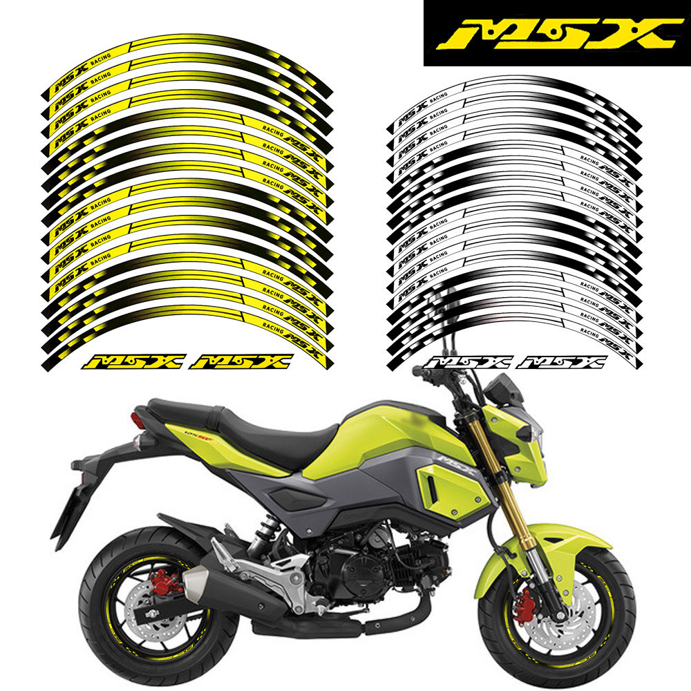 Cho Honda MSX 125 Grom 125 12 ''xe Máy bánh xe rim Stickers Phản quang ...