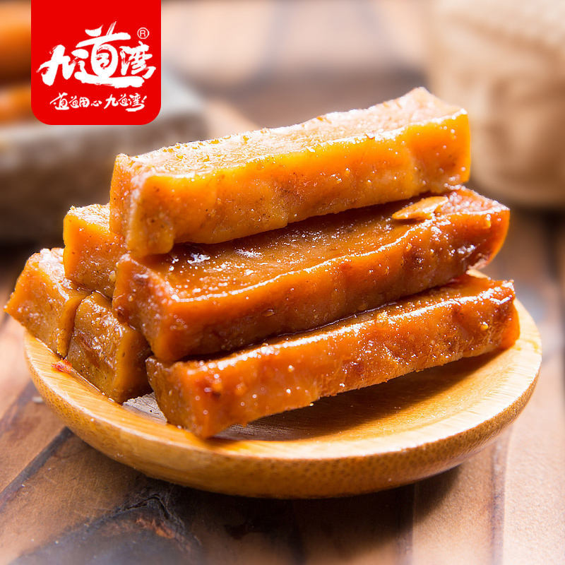 Đậu phụ khô Jiudaowan Jindao 250g Đậu phụ khô cay Bao bì nhỏ Hồ Nam cay ...