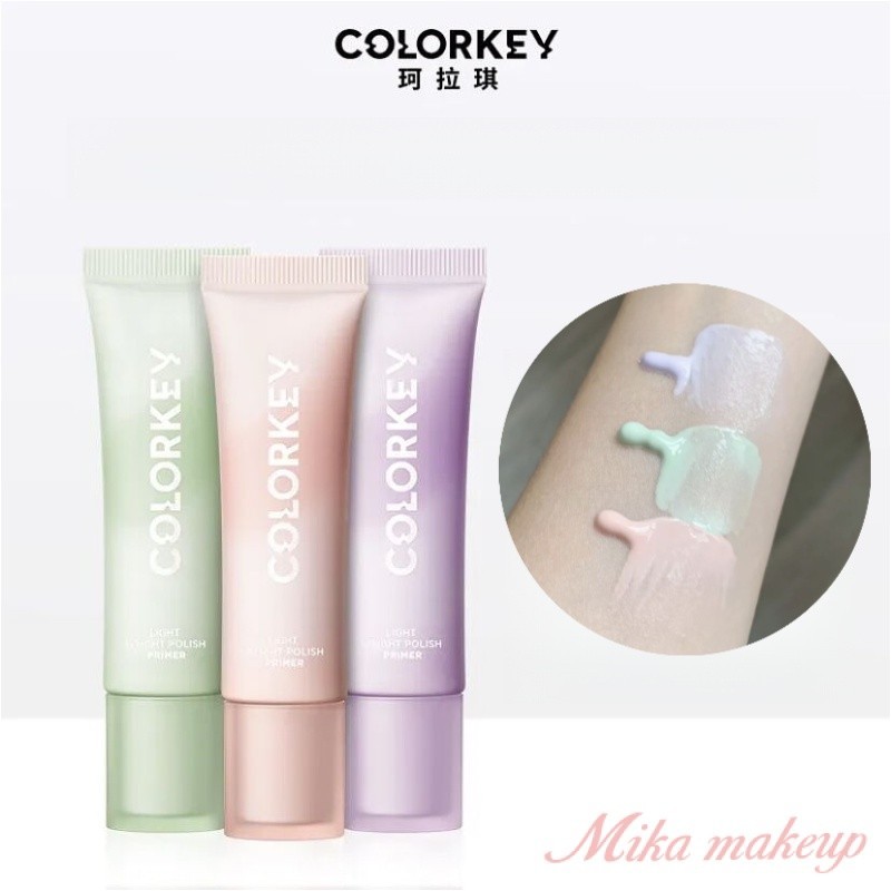 Kem lót trang điểm COLORKEY có sẵn trong ba màu để cân bằng tông màu da ...